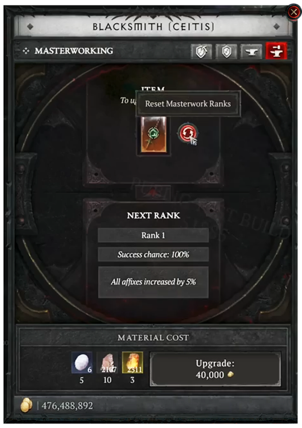 Masterworking Guide Season 11+ - Diablo 4 Season 4
