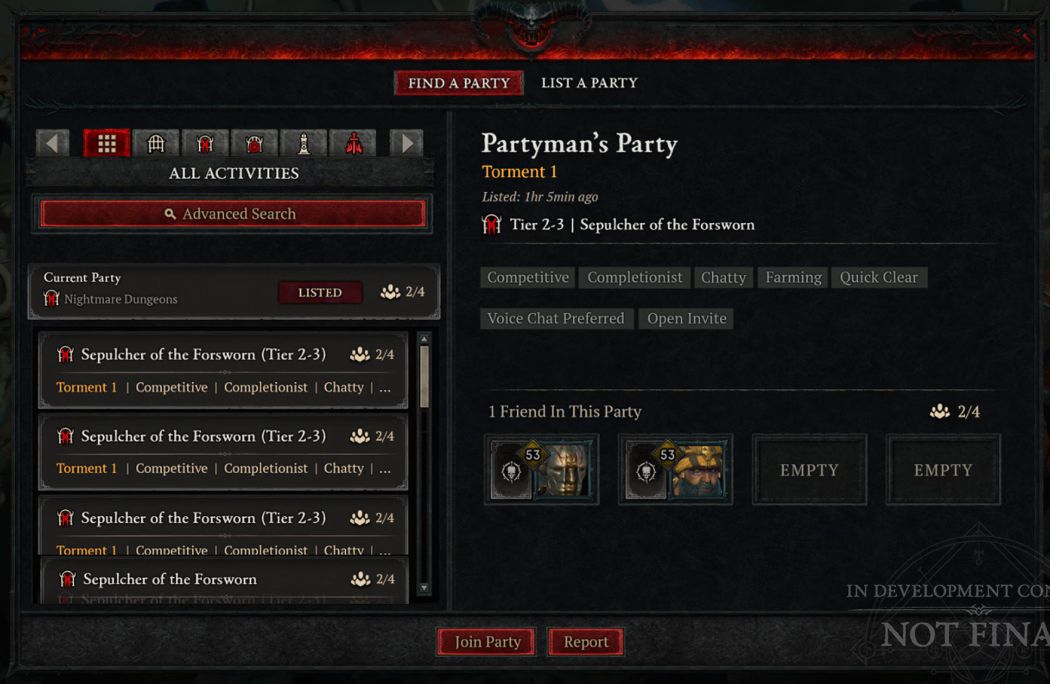 Party Finder - Diablo 4 Wiki and Guides - Season 11