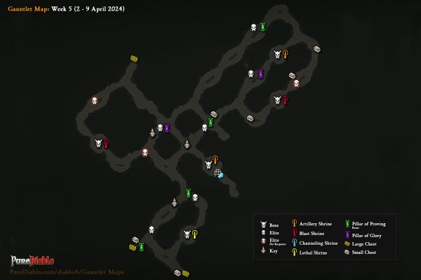 Gauntlet Maps - Diablo 4