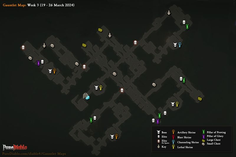 Gauntlet Maps - Diablo 4