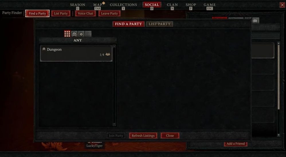 Party Finder - Diablo 4 Wiki and Guides - Season 11