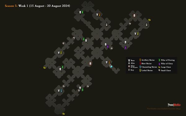 Gauntlet Maps - Diablo 4