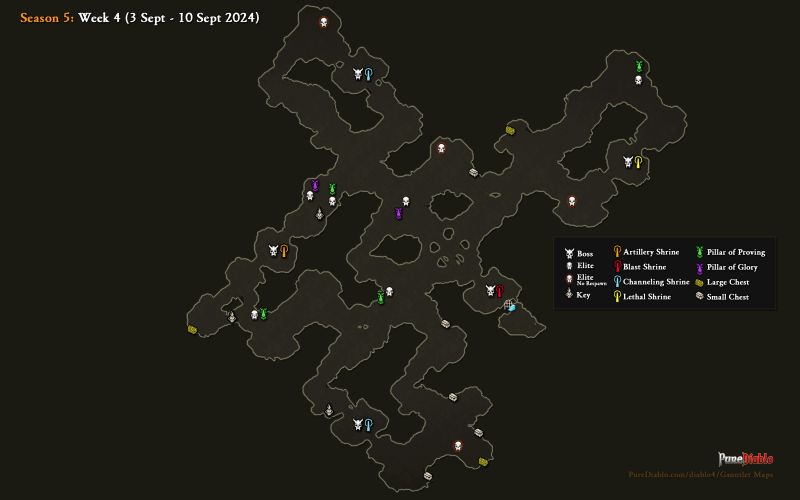 Gauntlet Maps - Diablo 4
