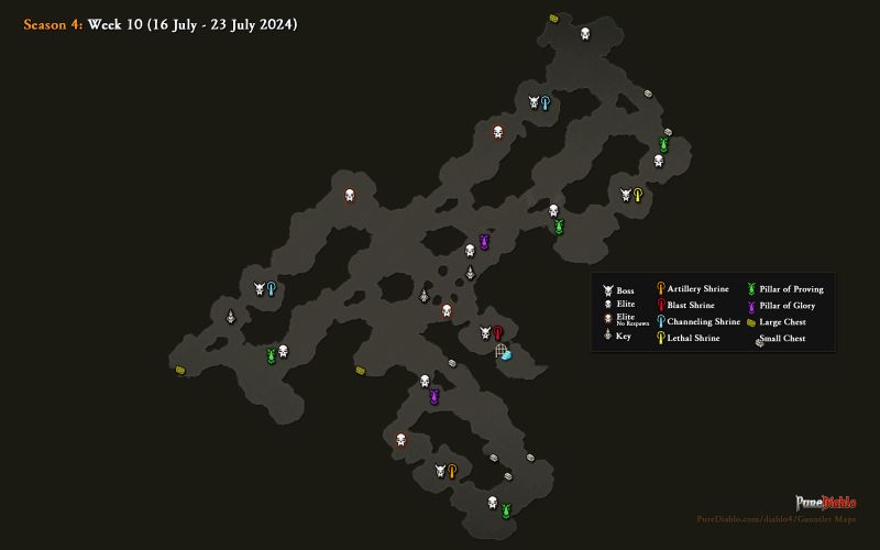 Gauntlet Maps - Diablo 4