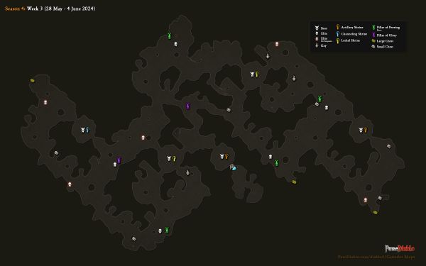 Gauntlet Maps - Diablo 4