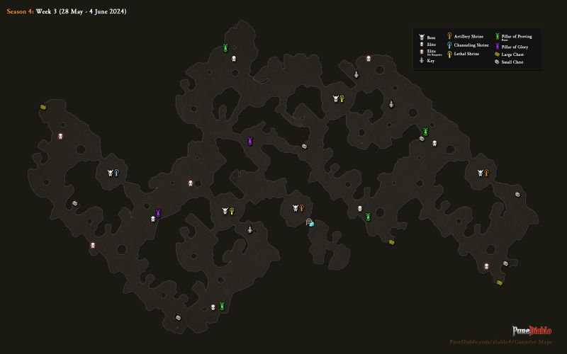 Gauntlet Maps - Diablo 4