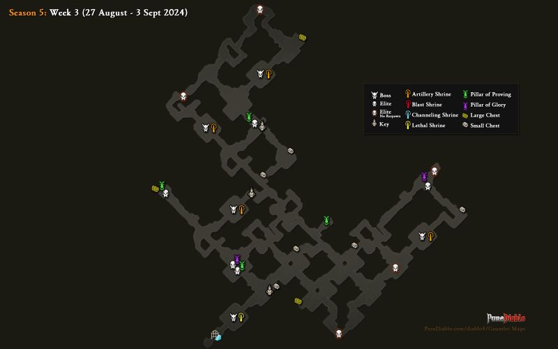 Gauntlet Maps - Diablo 4