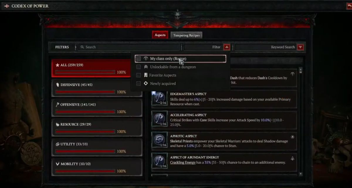 Diablo 4 Codex of Power - Season 4