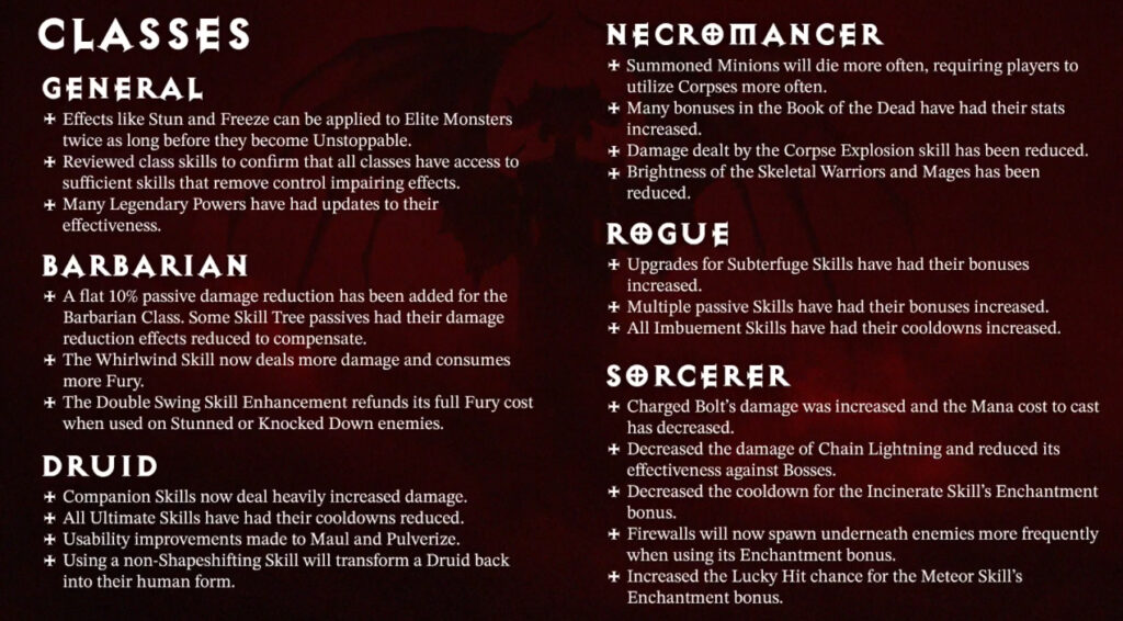 Diablo 4 Developer Chat Recap - 20 April