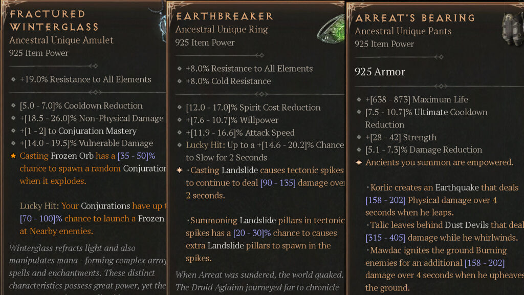 Season 4 unique drop tables