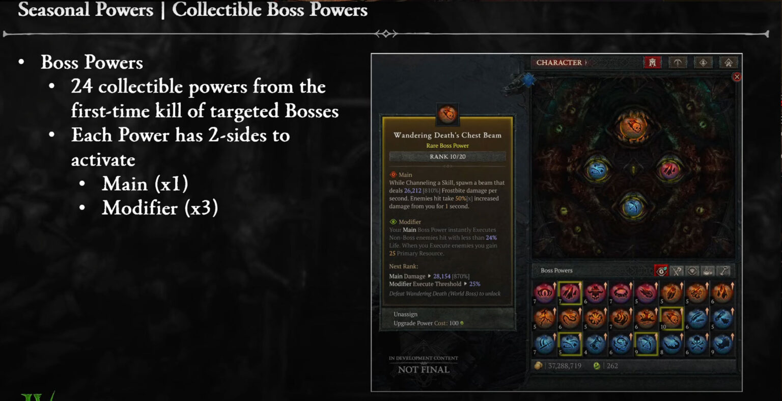 Diablo 4 Season 8 Events and Boss Powers explained